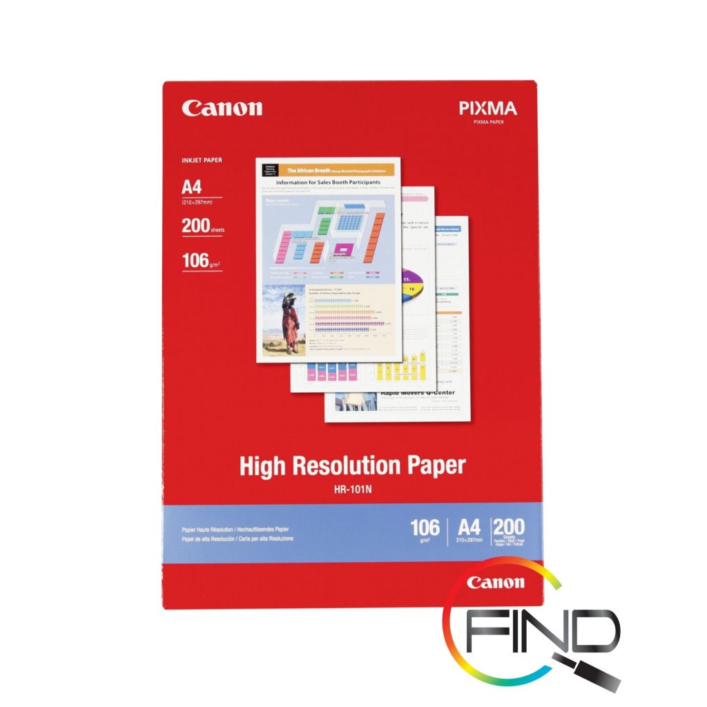 Canon HR-101N A4 (200 sheets) High Resolution Paper (106g/m2) for The ...