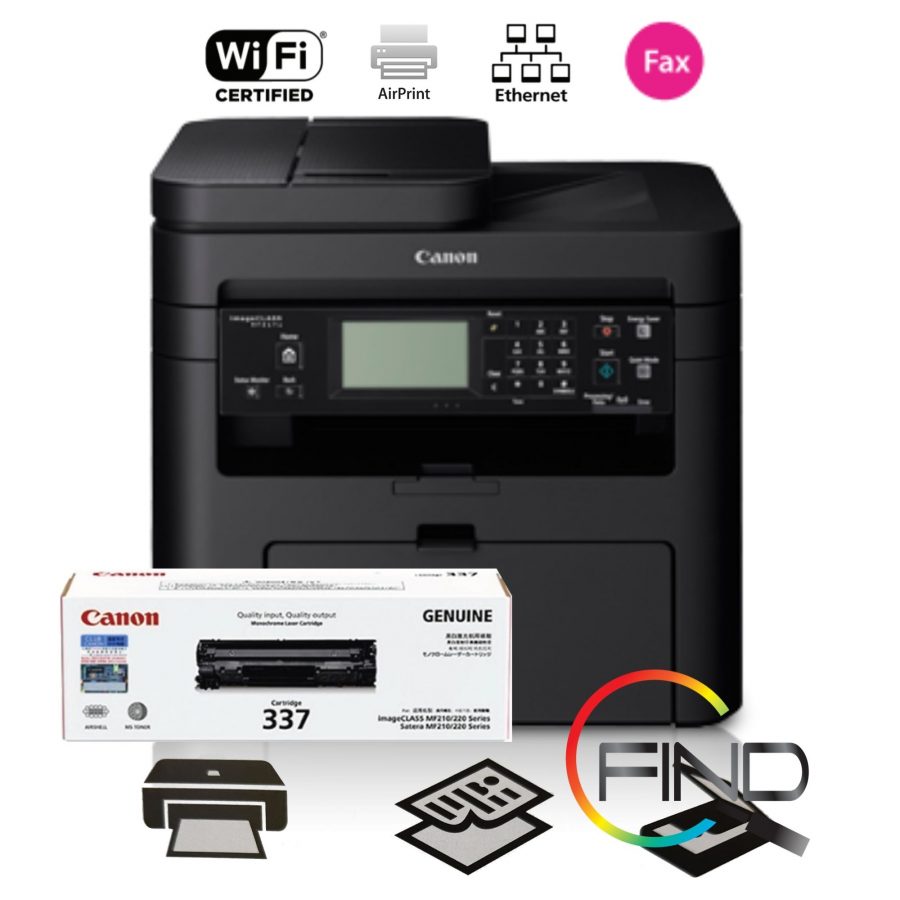 CANON imageCLASS MF237W ALL IN ONE WIFI LASER PRINTER (PRINT/COPY/SCAN ...