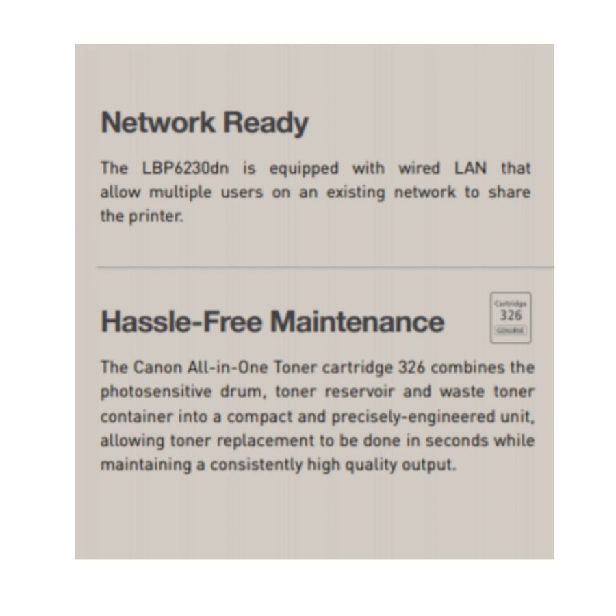 CANON LBP-6230DN LASER PRINTER (Duplex Print/Ethernet) – FindC