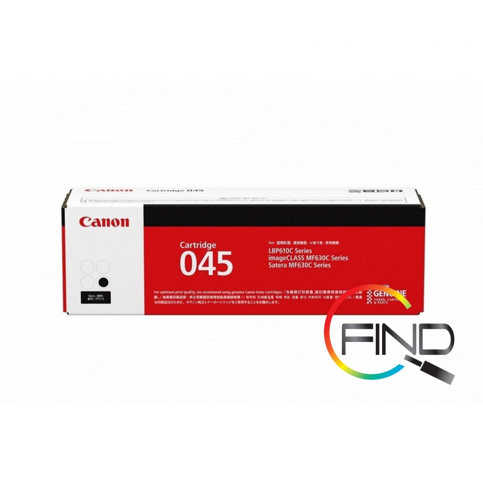 Canon Cart 045 Black Toner for MF631Cn / MF633Cdw / MF635Cx / LBP611Cn ...