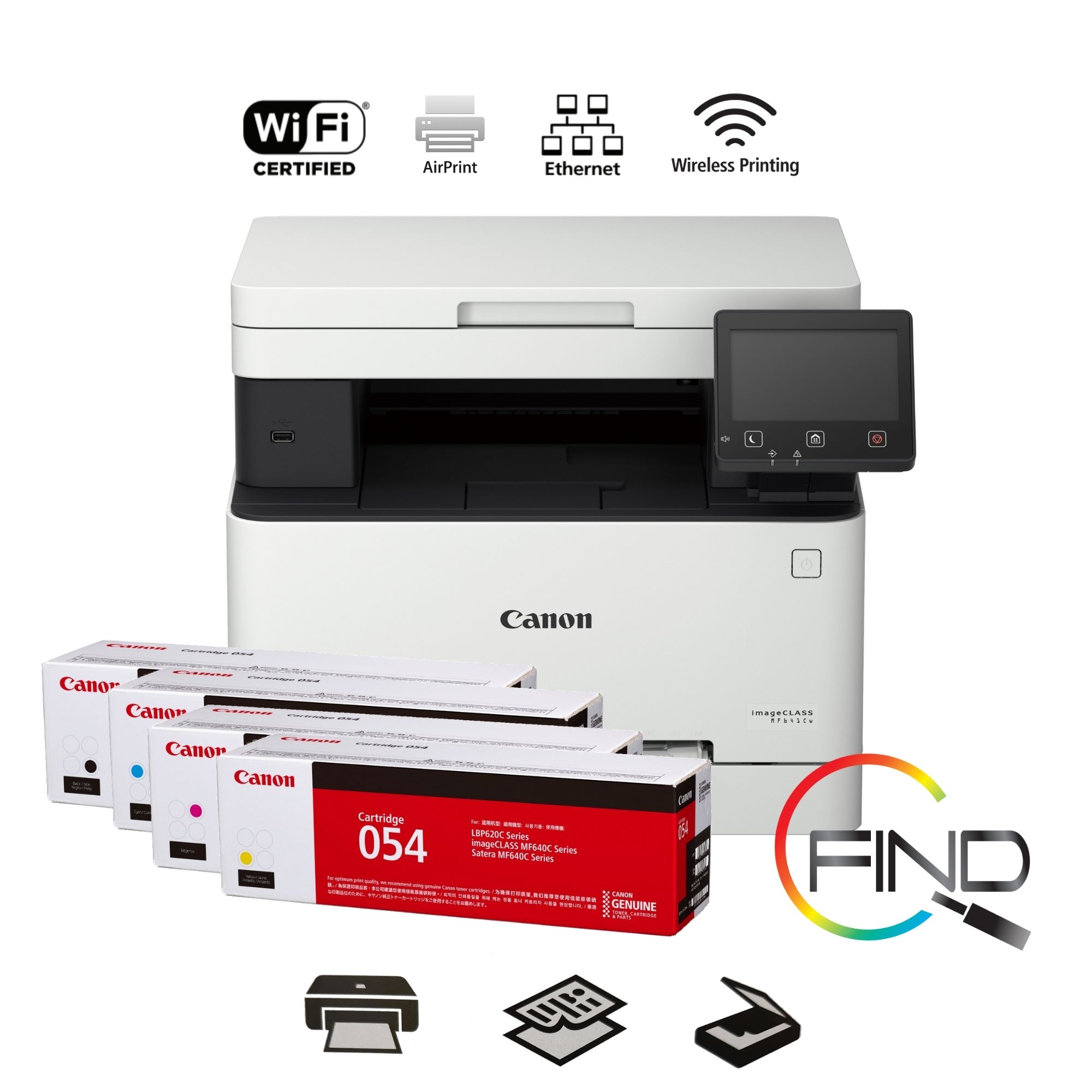 CANON imageCLASS MF641Cw Compact and Efficient 3-in-1 Colour ...