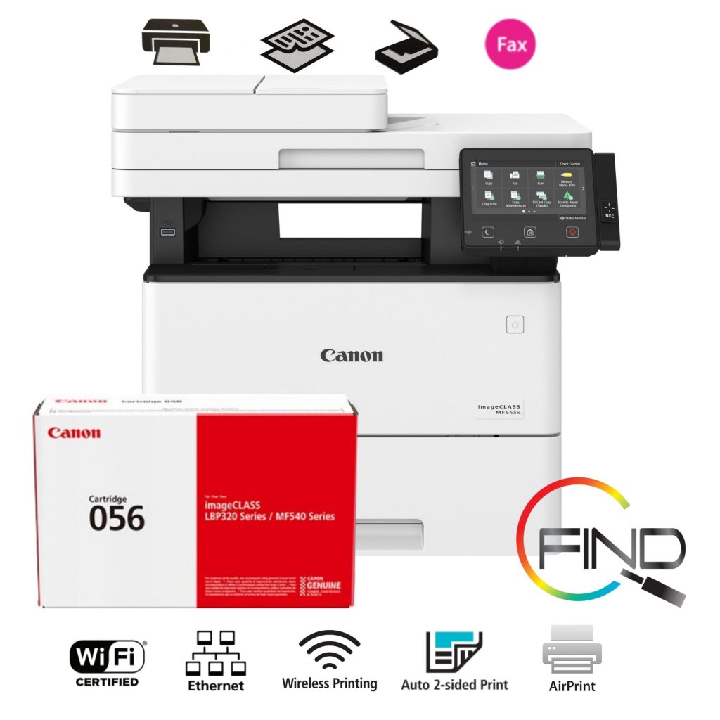 Canon imageCLASS MF543x AIO Laser Printer (Fax/Duplex Scan/Airprint ...