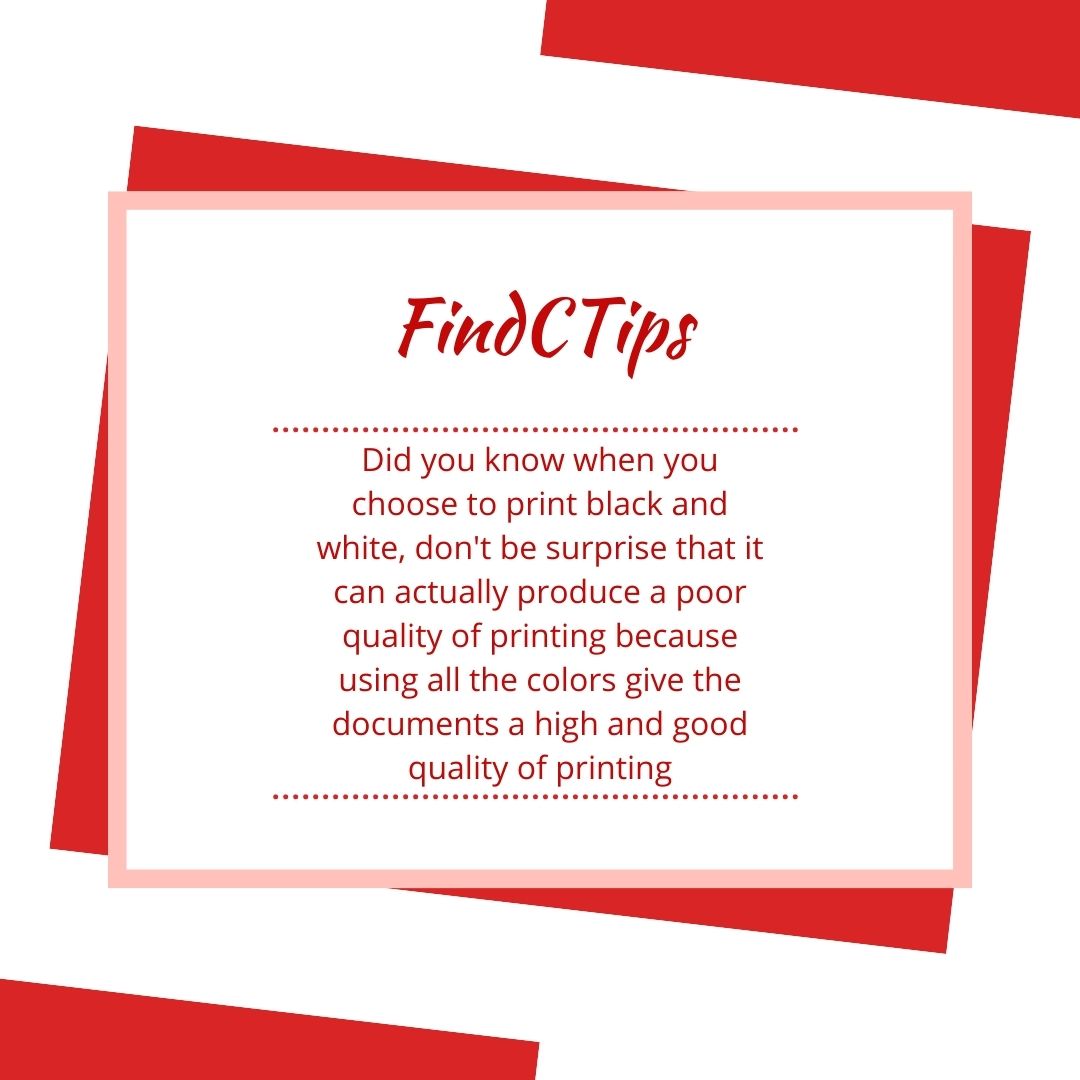 Poor Quality of Printing – FindC