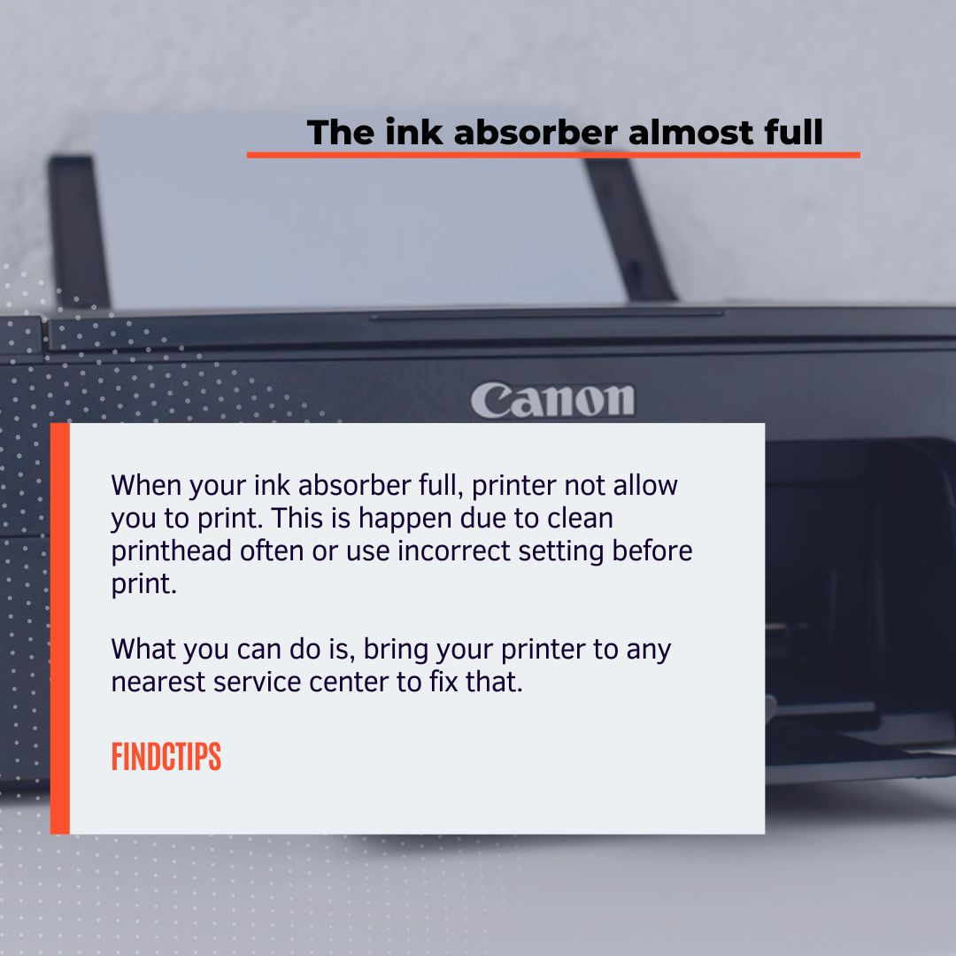 The ink absorber almost full – FindC