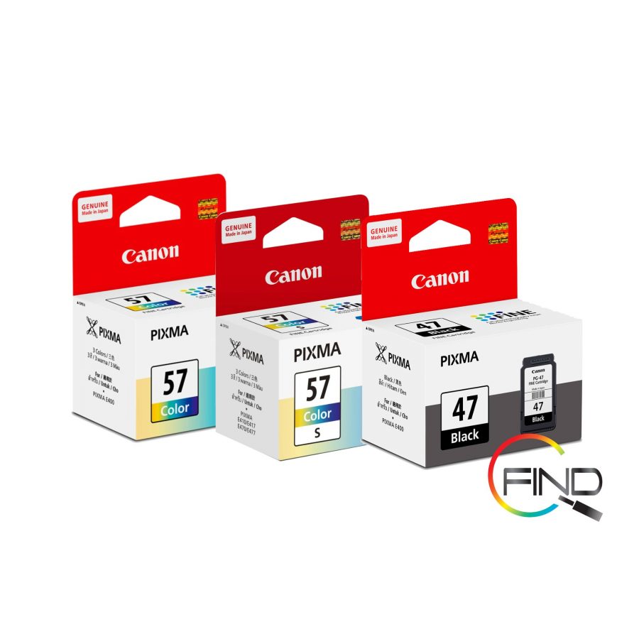 Canon PG-47 Black / CL-57S / CL-57 Color cartridge for E400/410/460/470 ...