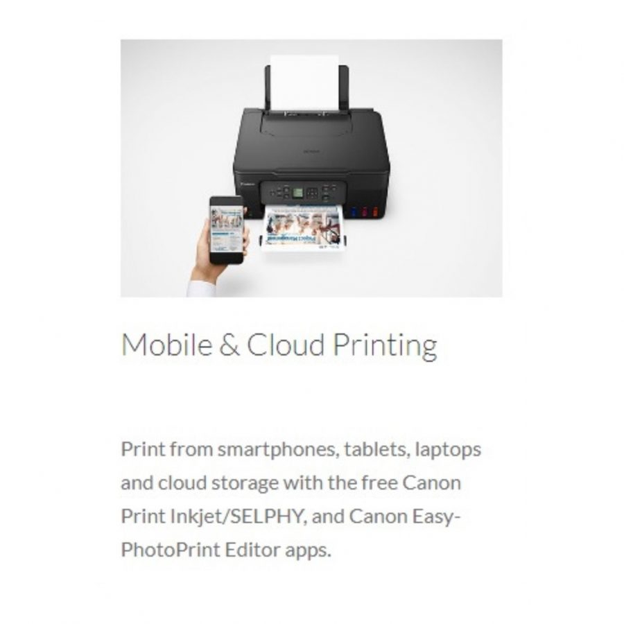 Canon PIXMA G3770 AIO A4 Printer (Black) Print/Scan/Copy Wireless ...