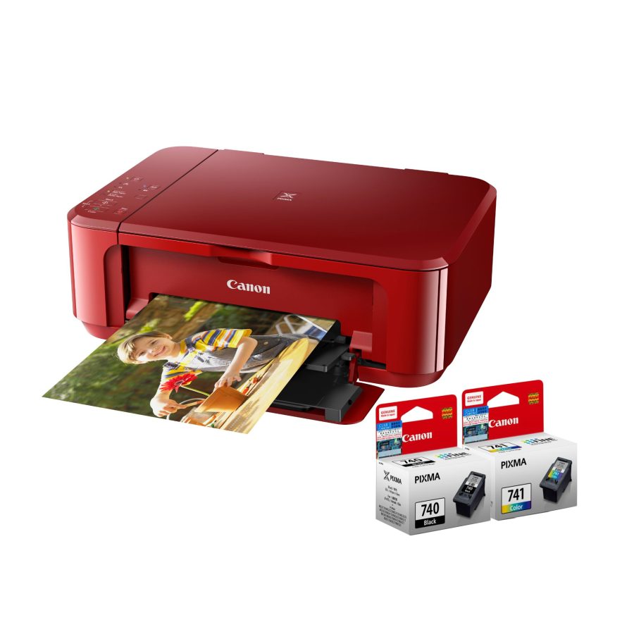 Canon PIXMA MG3670 (Black/Red) AIO WIFI Borderless Printer (Print/Scan ...