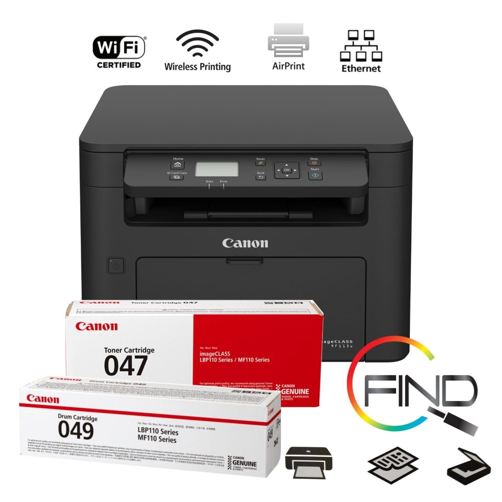 CANON MF113W wireless AIO LASER PRINTER (Print/Scan/Copy) – FindC